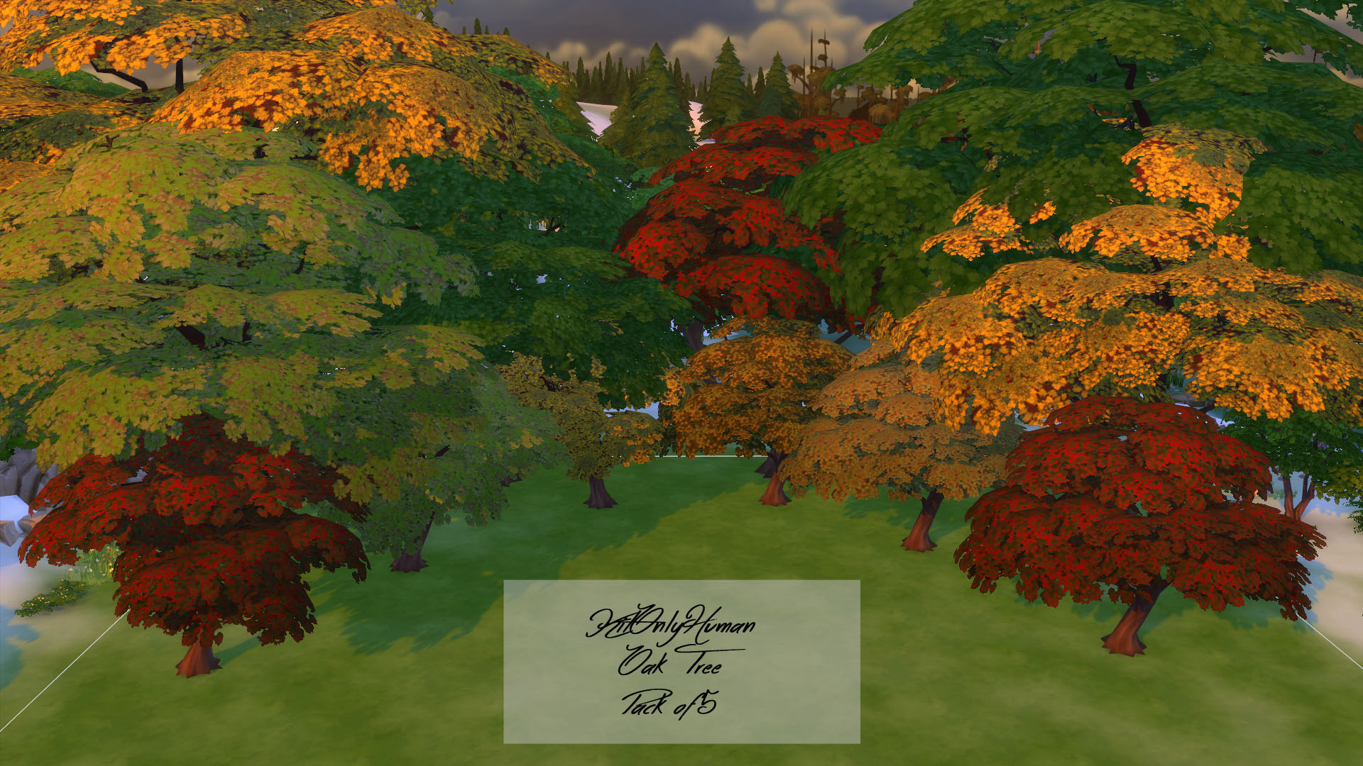 Mod The Sims - Fall Color Oak Trees